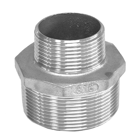 RVS 316 Verloopnippel (2x Buitendraad) - RVS Hulpstukken - Engeldot Tec